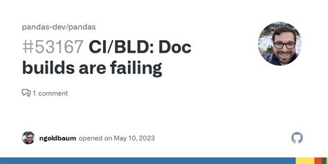 Cibld Doc Builds Are Failing · Issue 53167 · Pandas Devpandas · Github