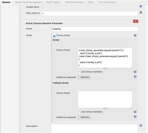 How To Create A Set Of Jenkins Variables Based On One Chosen Parameter