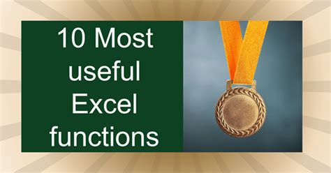 top 10 excel functions you must know