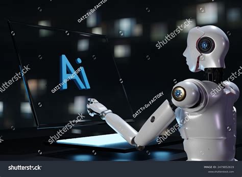 Robot User Interface Programmer Ar Computing Stock Illustration
