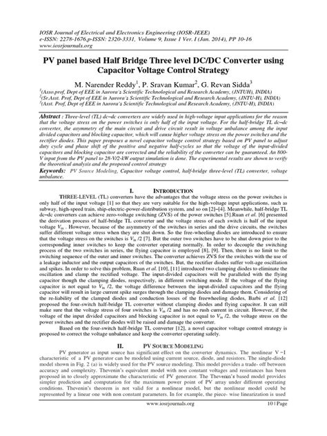 Pdf Pv Panel Based Half Bridge Three Level Dcdc Converter Using