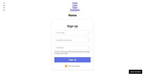 React Login Codesandbox
