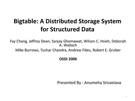 Ppt Bigtable A Distributed Storage System For Structured Data Powerpoint Presentation Id