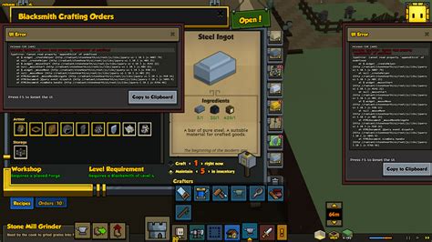 Ui Error When Moving Build Order From Blacksmith Queue Other Reports Stonehearth Discourse