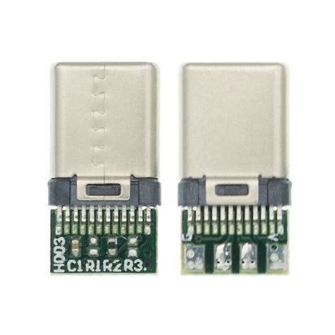 Usb 31 Type C Connector 24 Pins Malefemale Socket Receptacle Adapter To Solder Wire And Cable 24