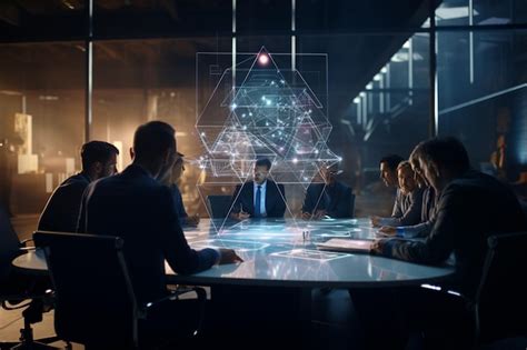 Premium Photo Business Team Collaborating On Risk Management