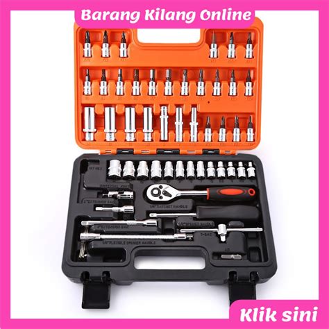 53 Pcs Ratchet Set Rachet Wrench Set Screwdriver Set Spanar Set Tool