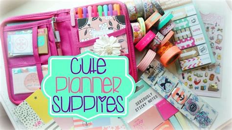 Cute Planner Supplies Haul Ep 1 Planner Supplies Cute Planner