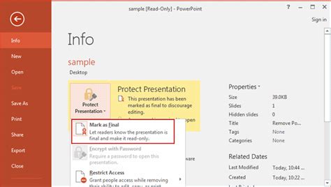 Methods To Remove Password From Office 2016 Pptx Presentation