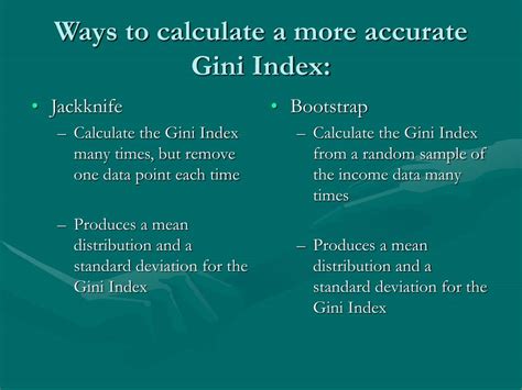 PPT The Gini Index PowerPoint Presentation Free Download ID