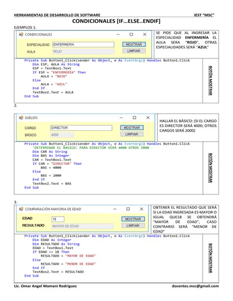 Condicionales Ifelseendif