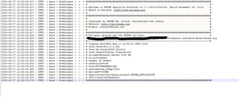 Knime Welcome Message In Batch Mode Does Not Appear In The Log Knime Analytics Platform