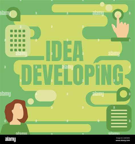 Text Caption Presenting Idea Developing Business Showcase Innovating The Concept And Bringing