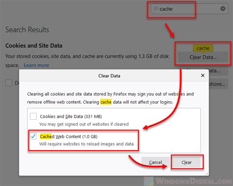 Clear Cache Memory Browsers Temp Files In Windows