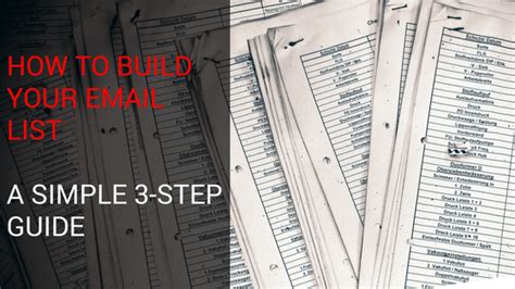 How To Build Your Email List A Simple 3 Step Guide Fetchprofits