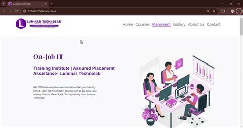 Aiswarya K J On Linkedin Webdevelopment Html Css Bootstrap Luminartechnolab