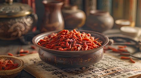 枸杞ai数字艺术 红色枸杞中药在桌子上 Ai平面元素免费下载png格式4368像素编号70807671 千图网