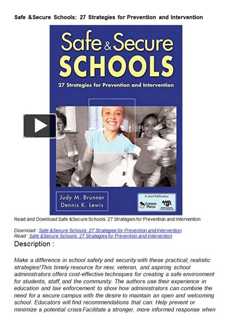 ppt full pdf safe and secure schools 27 strategies for prevention and intervention powerpoint