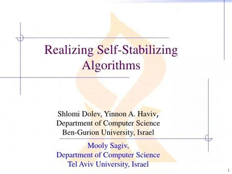 Ppt Realizing Self Stabilizing Algorithms Powerpoint Presentation