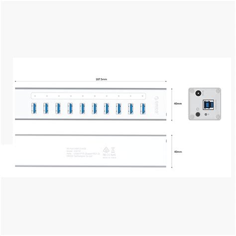 ORICO USB3.0 High-speed HUB with BC1.2 Charger (A3H10-U3-V2)