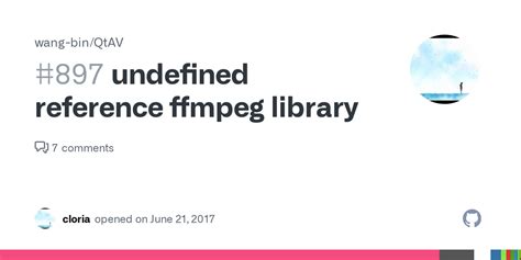 Undefined Reference Ffmpeg Library Issue Wang Bin QtAV GitHub