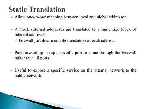 Network Address Translation PPTX Computer Networking Computing