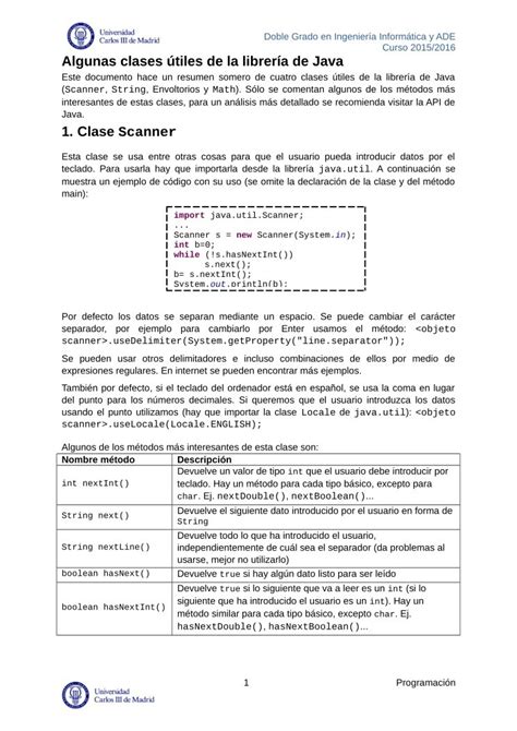 PDF de programación Guía rápida de la clase String