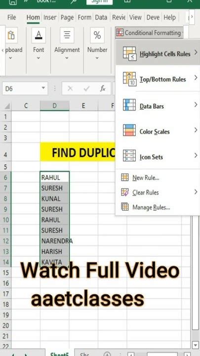 Find Duplicate Value In Excel Nkexcelclasses Exceltutorial Short Excel Find Duplicate