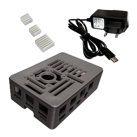 Raspberry Pi 4 Kit Behuizing Voeding Koelblokjes •