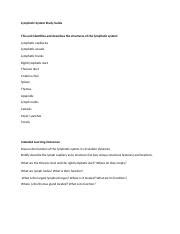 Comprehensive Lymphatic System Study Guide Course Hero Comprehensive Lymphatic System Study Guide Course Hero