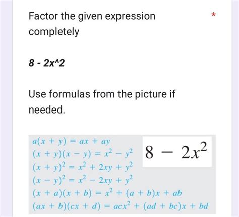 Solved Factor The Given Expression Completely X Use Chegg