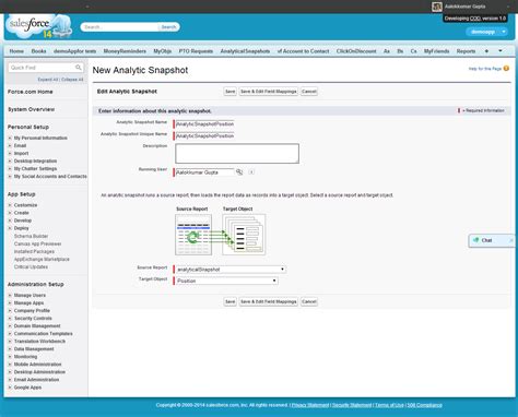 Salesforce Sfdc Analytic Snapshot In Salesforce