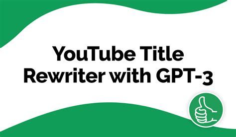 Youtube Title Rewriter With Gpt 3 · Better Sheets