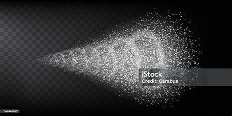 분무기 또는 연기 페인트 먼지 입자의 투명 물 스프레이 안개 벡터 일러스트레이션 공란에 대한 스톡 벡터 아트 및 기타 이미지