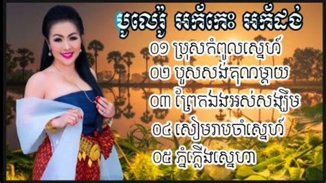ជម្រើស បទចម្រៀង ចាក់កំដរអារម្មណ៍ អកកេះអកកាដង់២០២៤បទថ្មីៗ Youtube