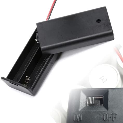 Jual X Aa Battery Holder Dudukan Baterai V Saklar On Off Tutup Baterai Shopee Indonesia