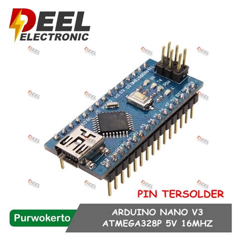 jual arduino nano v3 atmega328p 5v 16mhz pin sudah tersolder tanpa