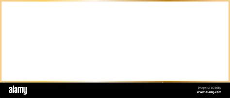 Gold Rectangular Thin Frame Vector Outline Thin Aesthetic Border For Invitations Design Stock