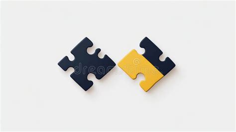 Puzzle Pieces On White Background Symbols Of Connection Teamwork And Problem Solving Stock