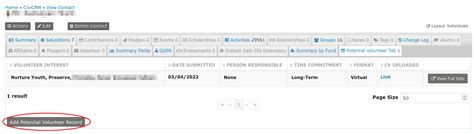 Searchkit How Can I Place An Add Record Button On A Contact Tab