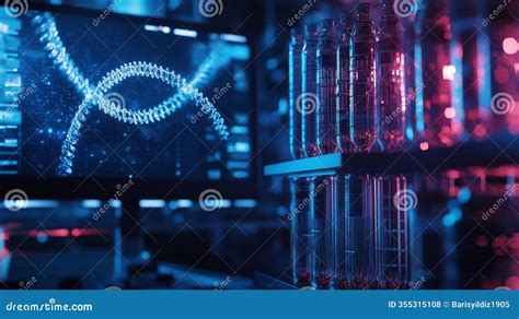 Dna Sequencing Visualization With Colorful Markers Concept Biotechnology Dna Sequencing
