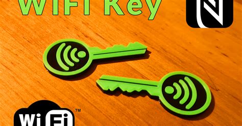 Nfc Wifi Password Key Wlan Schlüssel By Molodos Download Free Stl Model