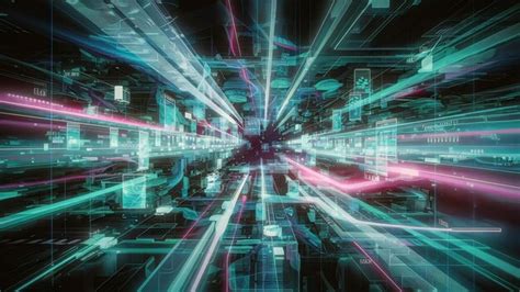 Premium Photo Digital Cyberspace And Data Network Connections