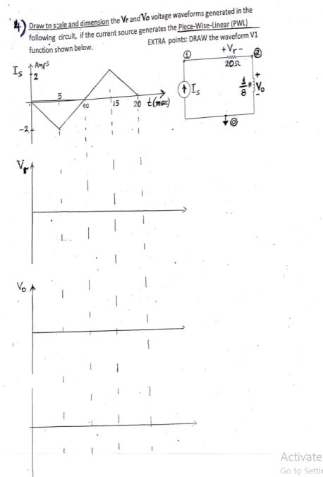 Solved Draw To Scale And Dimension The Vr And Vo Voltage Chegg Com