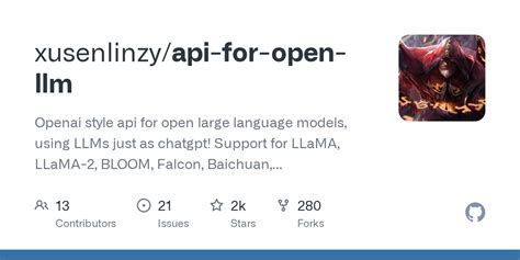 Github Xusenlinzyapi For Open Llm Openai Style Api For Open Large Language Models Using