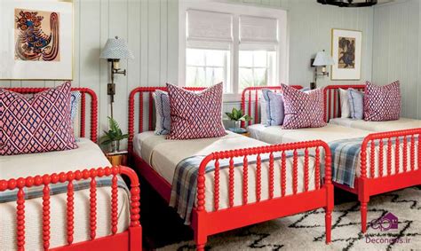 ایده طراحی دکوراسیون اتاق دخترانه سه نفره 40 مدل تخت 3 قلو مجله دکونیوز