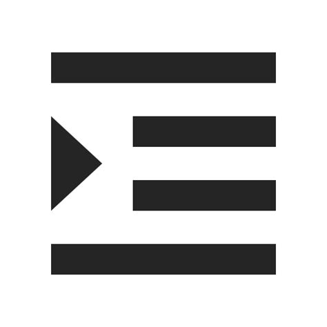 Format Increase Indent Text Icon Free Download