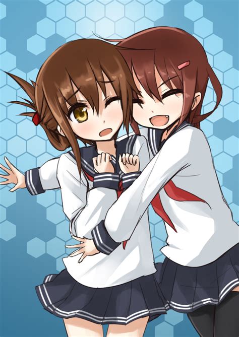 Inazuma And Ikazuchi Kantai Collection Drawn By Silent Sakia Danbooru