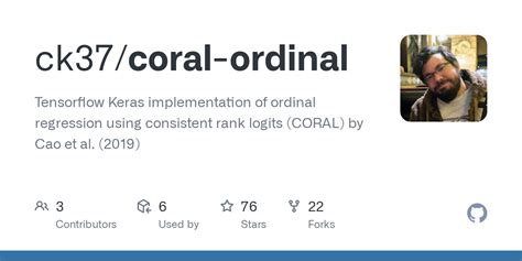 Github Ck37coral Ordinal Tensorflow Keras Implementation Of Ordinal