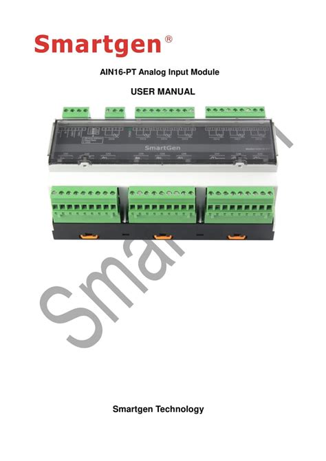 Smartgen Ain16 Pt Analog Input Module Auto Power Switching
